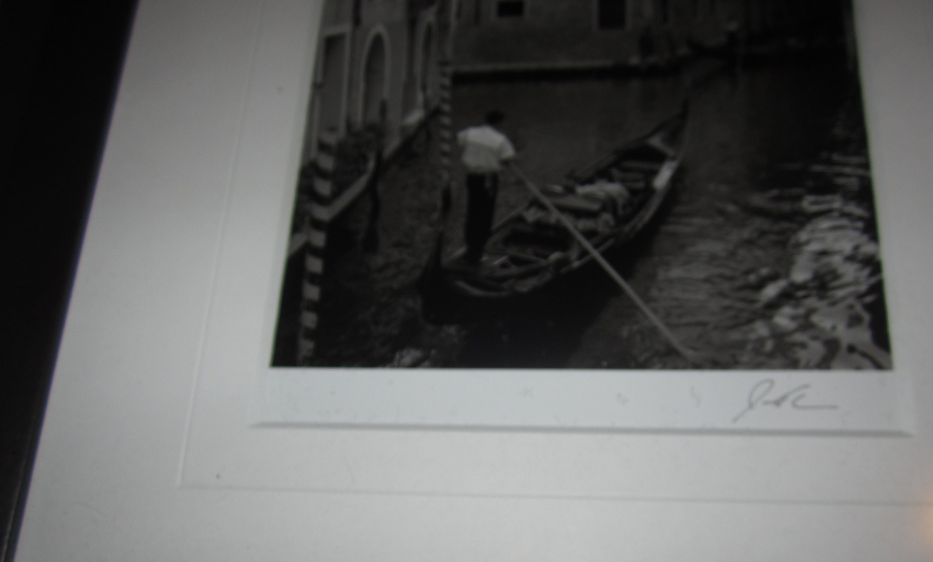 Gondoles Working the Canal Venice Signed by Artist Jesse Kalisher - Etsy