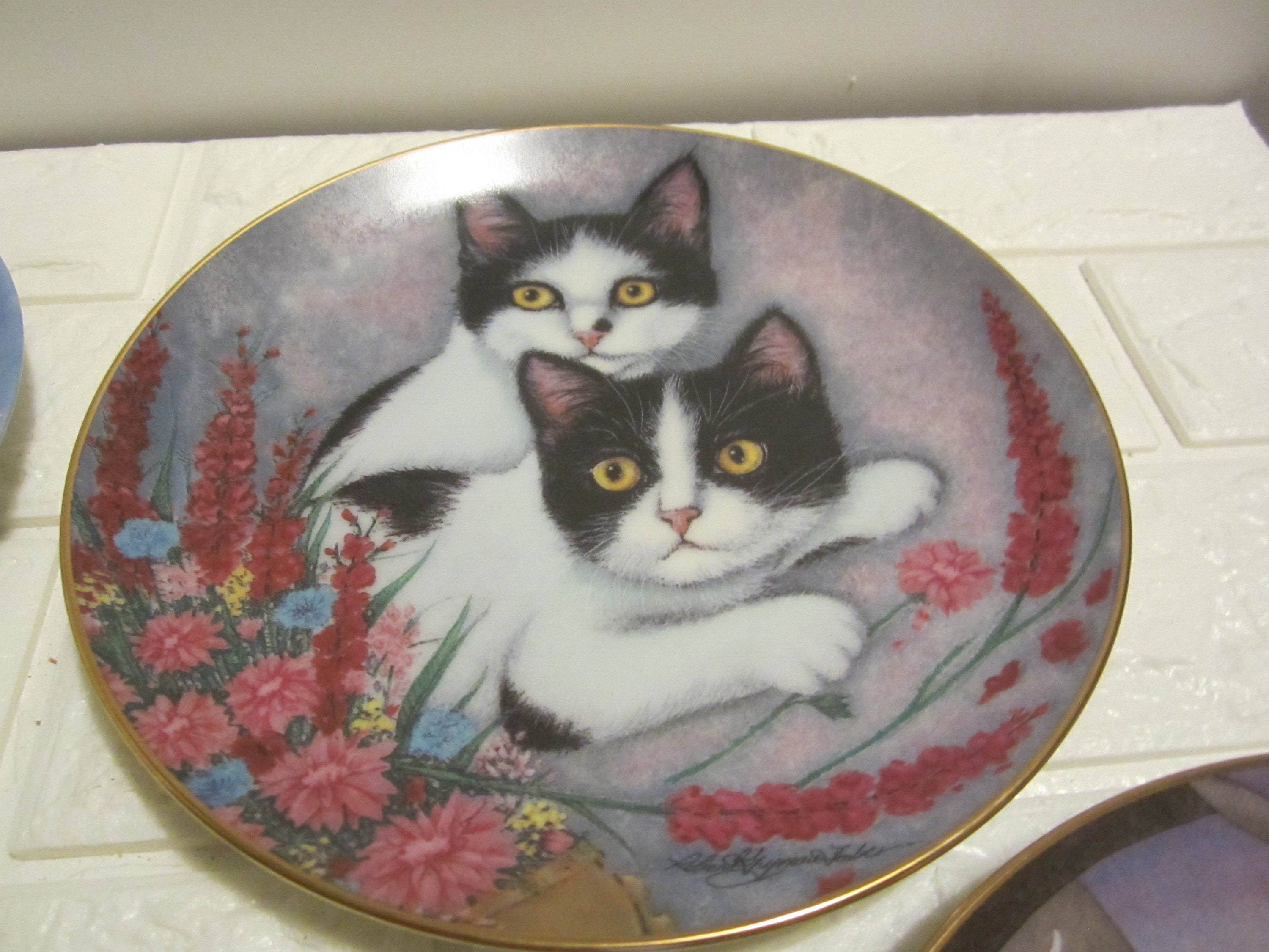 Cat Collector Plates Set of Five - Etsy