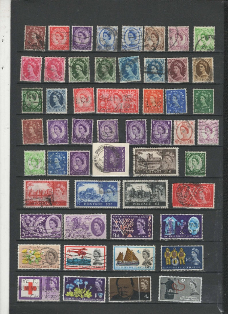 Great Britain Stamp Collection With Rare Early Issues and Error Stamps ...