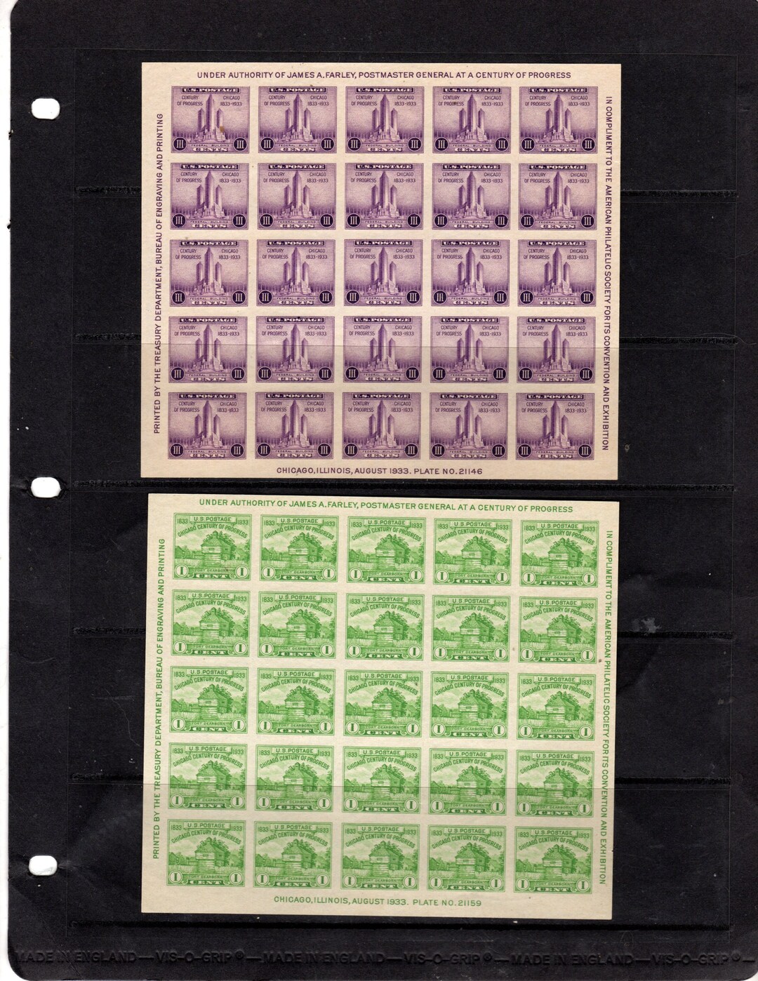 U.S. Imperforate Stamp Sheets - Etsy