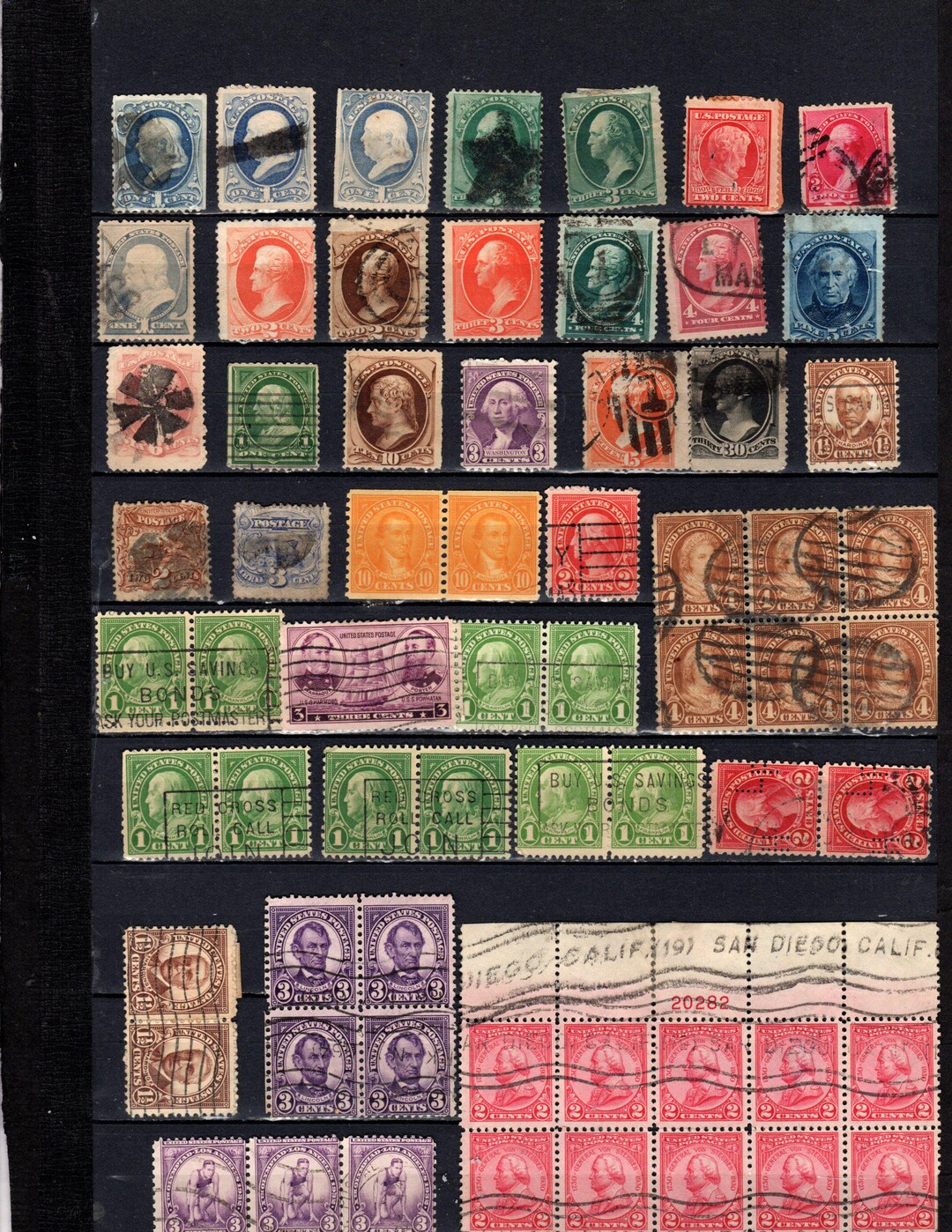 U.S. Vintage Stamp Collection - Etsy