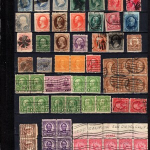 U.S. Vintage Stamp Collection - Etsy