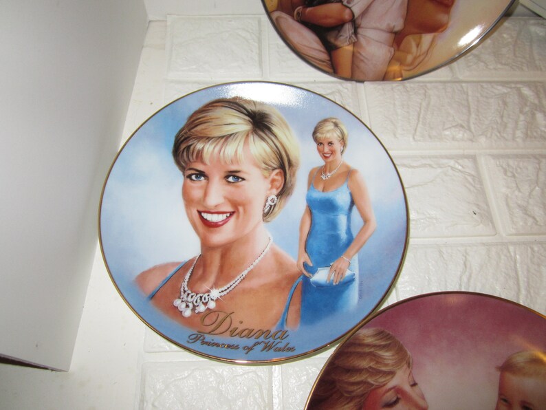 Princess Diana Collectible Plates Set of Five - Etsy