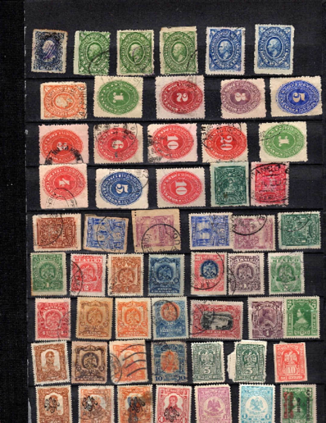 Mexico Stamp Collection Old and New With Rare Overprints and Revenues ...