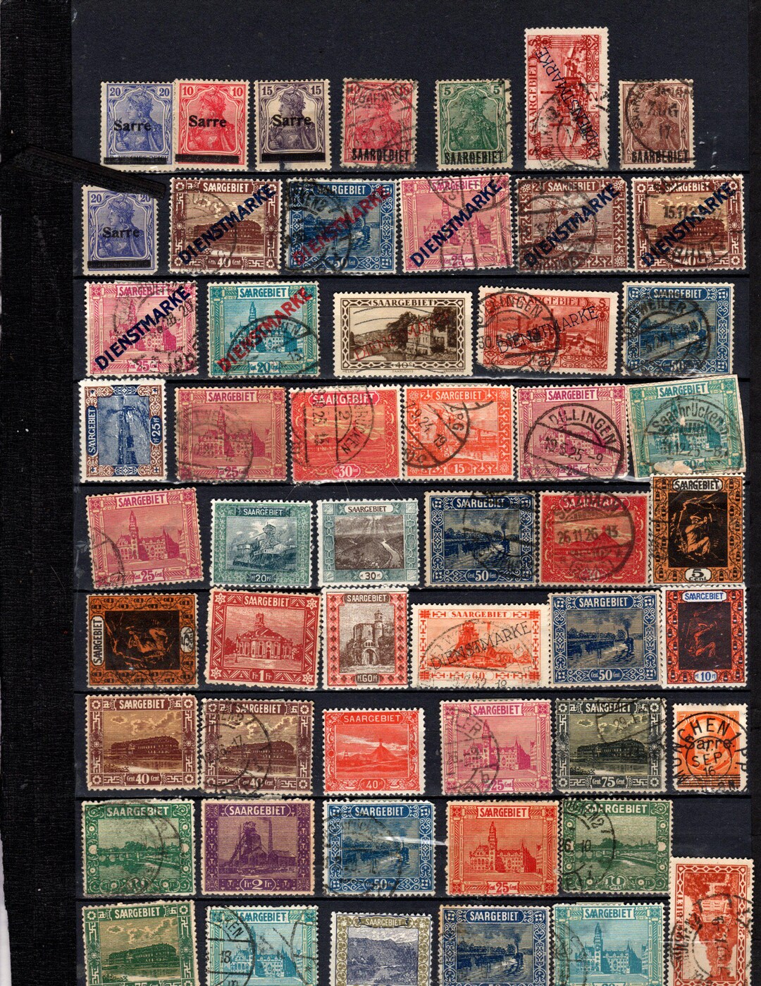 Saargebiet/saar/saarland Stamp Collection - Etsy