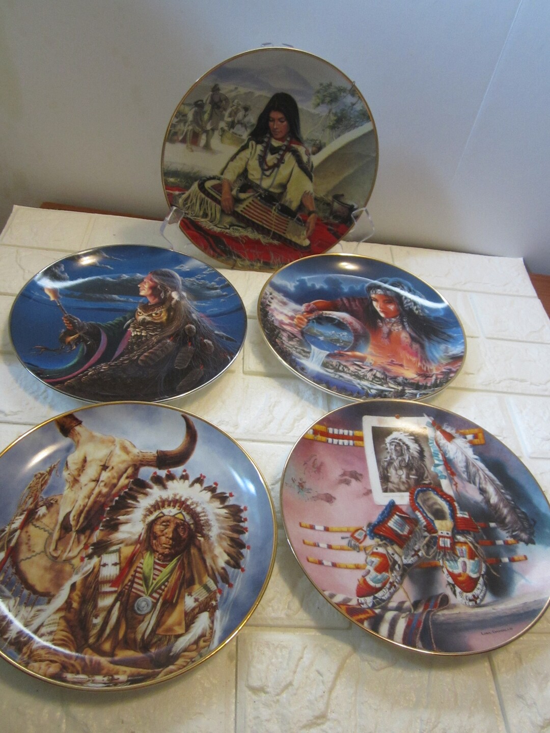 Native American Indian Collector Plates - Etsy
