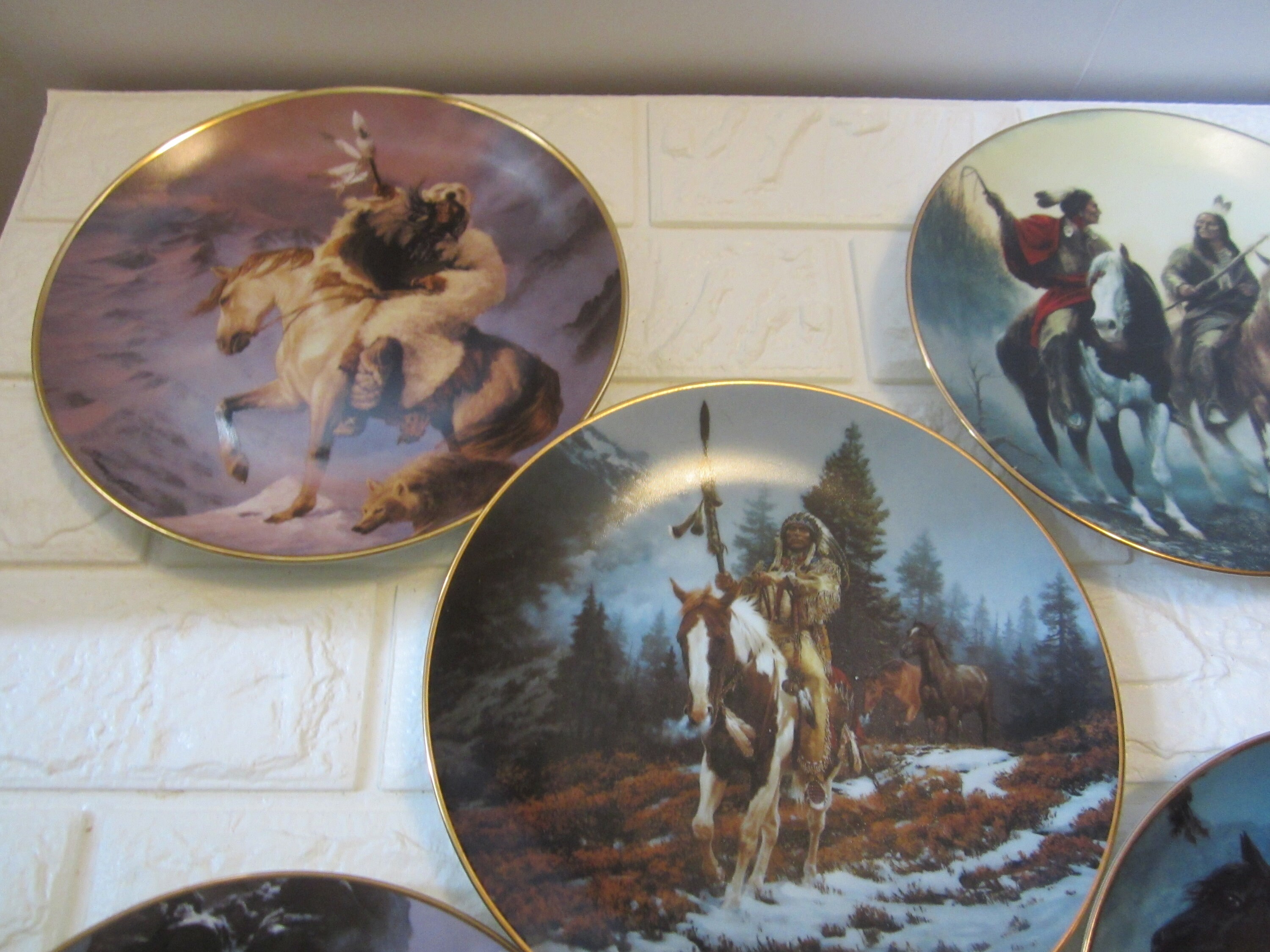 Native American Indian Collector Plates Set of Five - Etsy