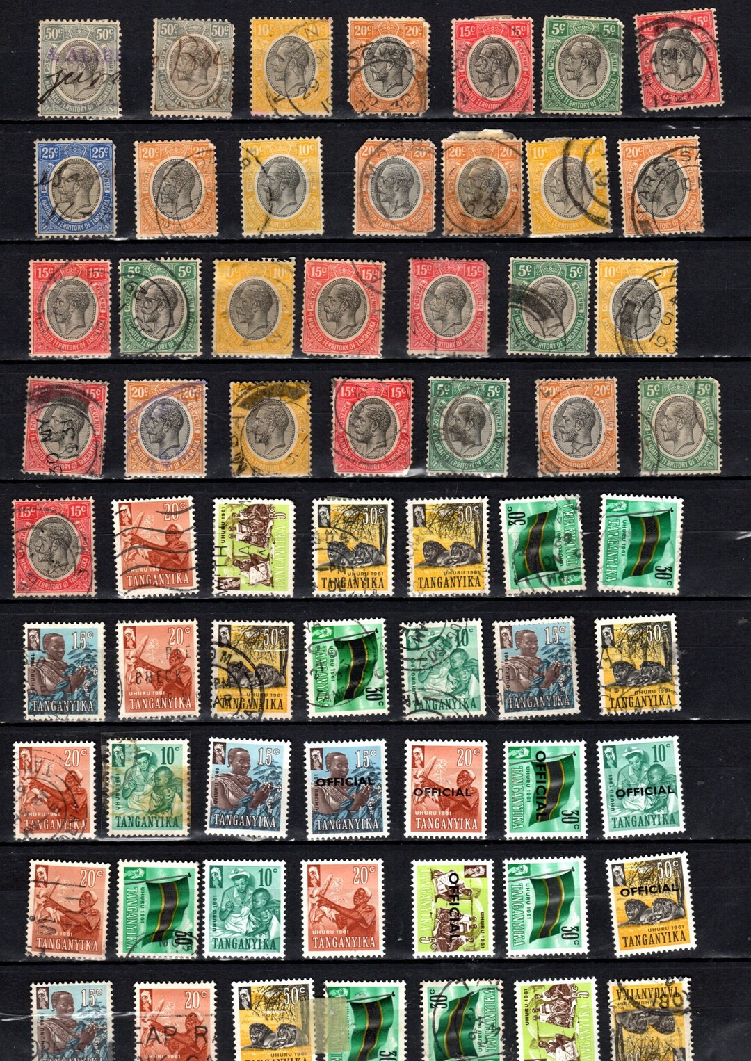 Tanganyika Stamp Collection - Etsy