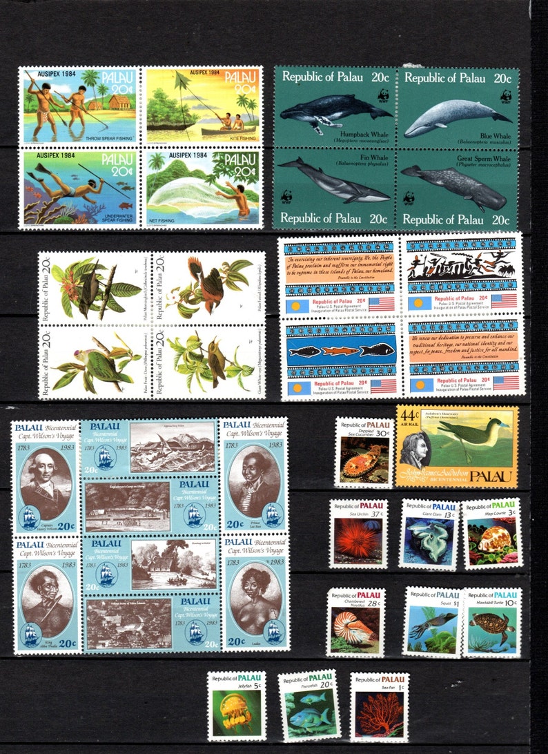 Palau Stamp Collection - Etsy