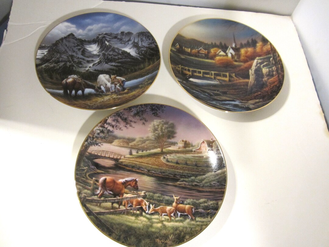 Terry Redlin Collector Plates Set of 3 - Etsy