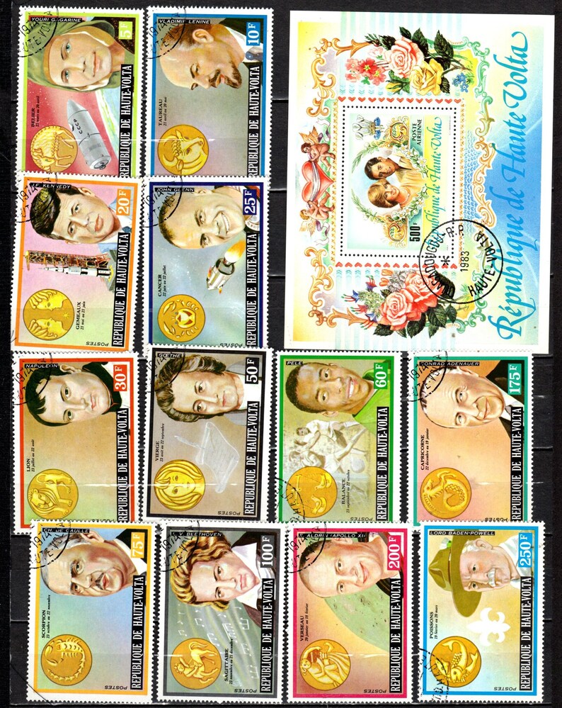 Upper Volta Stamp Collection - Etsy