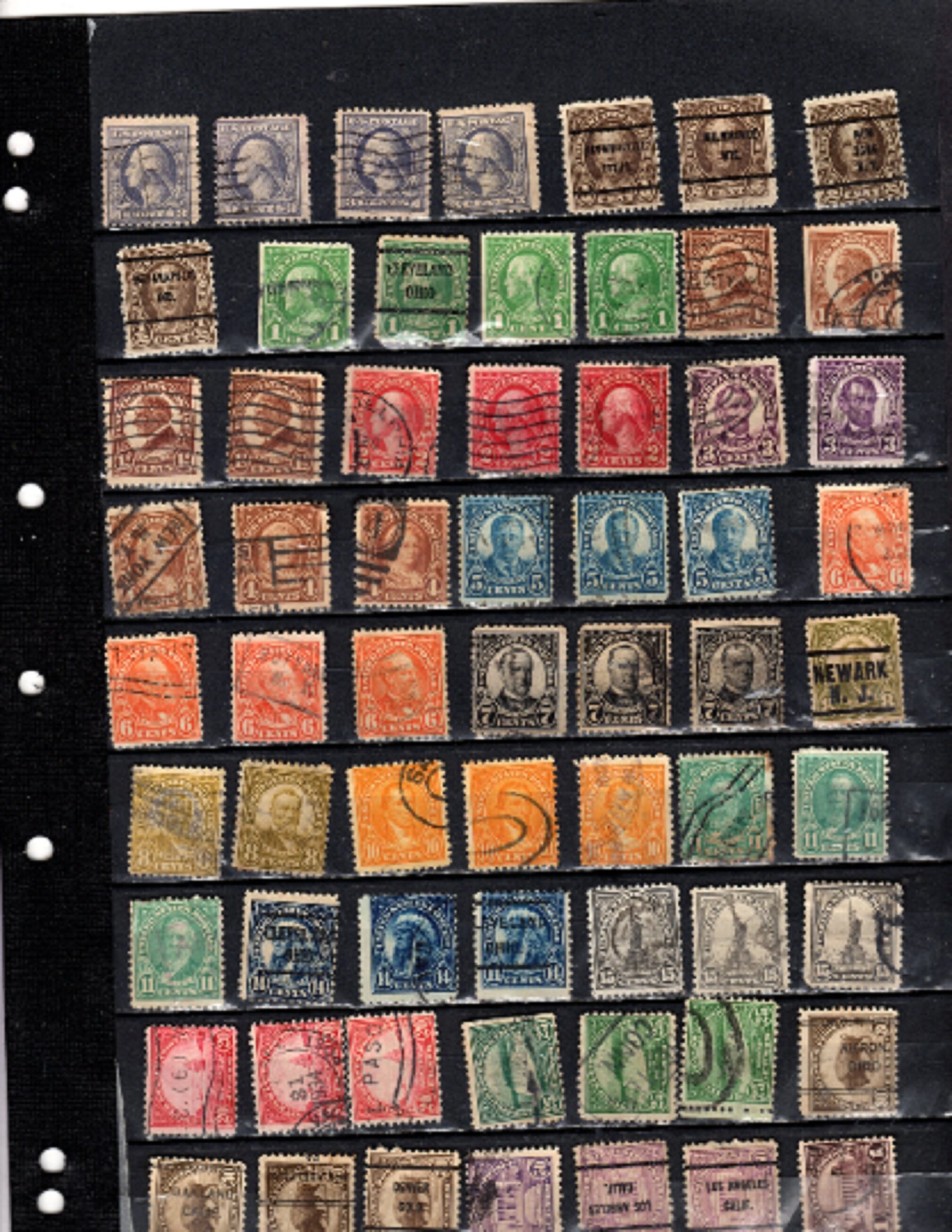 Vintage U.S. Stamp Collection - Etsy