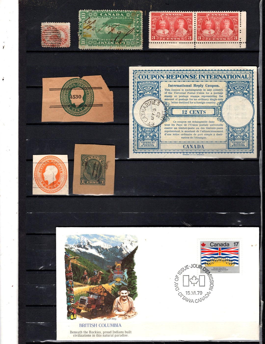 Canadian Stamp Collection - Etsy