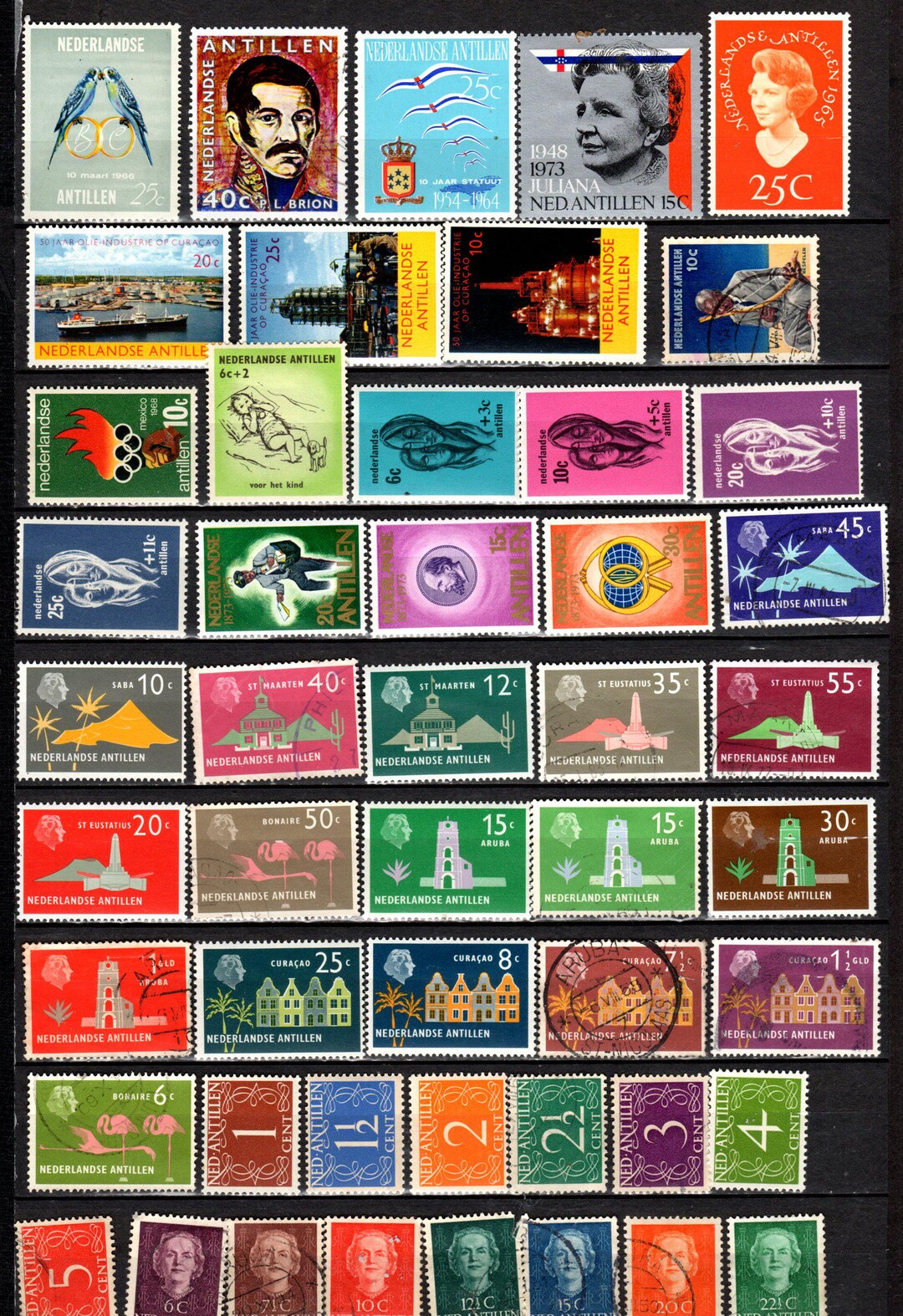 Netherlands Antillies Stamp Collection - Etsy