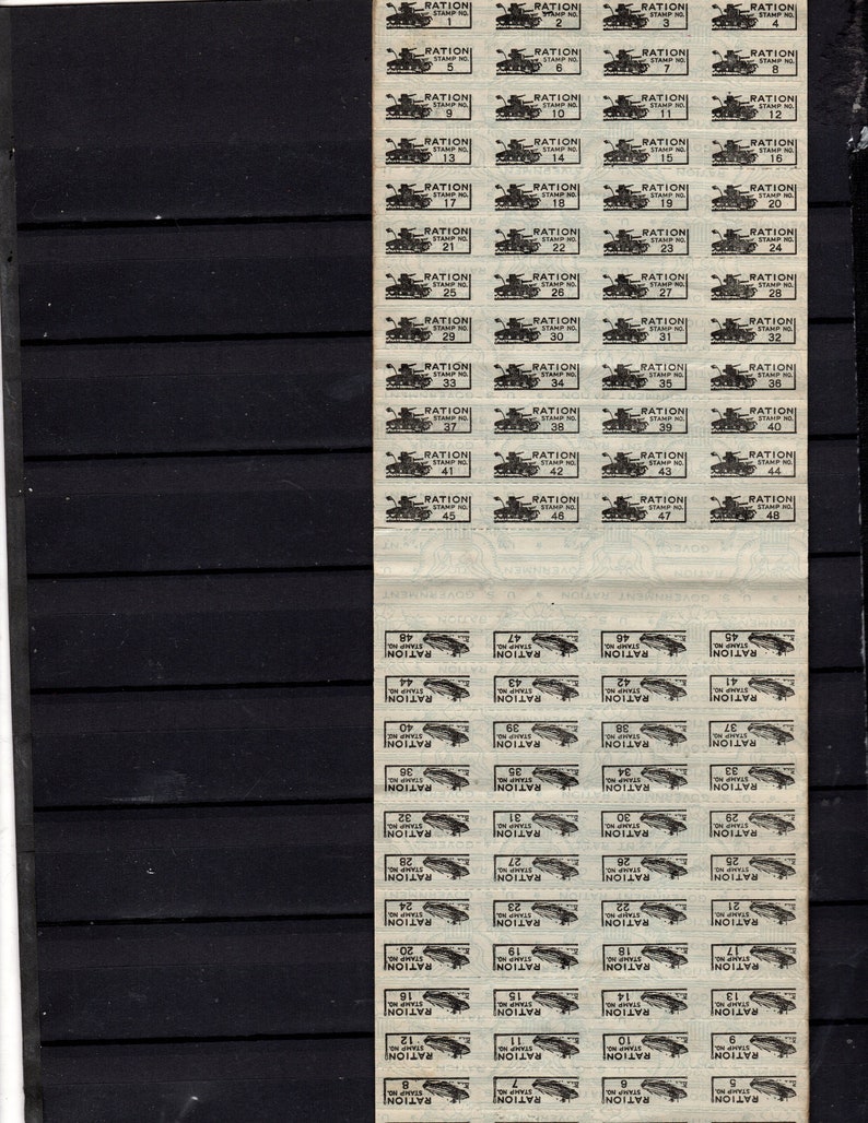 Set of 3 Antique War Ration Stamp Books - Etsy