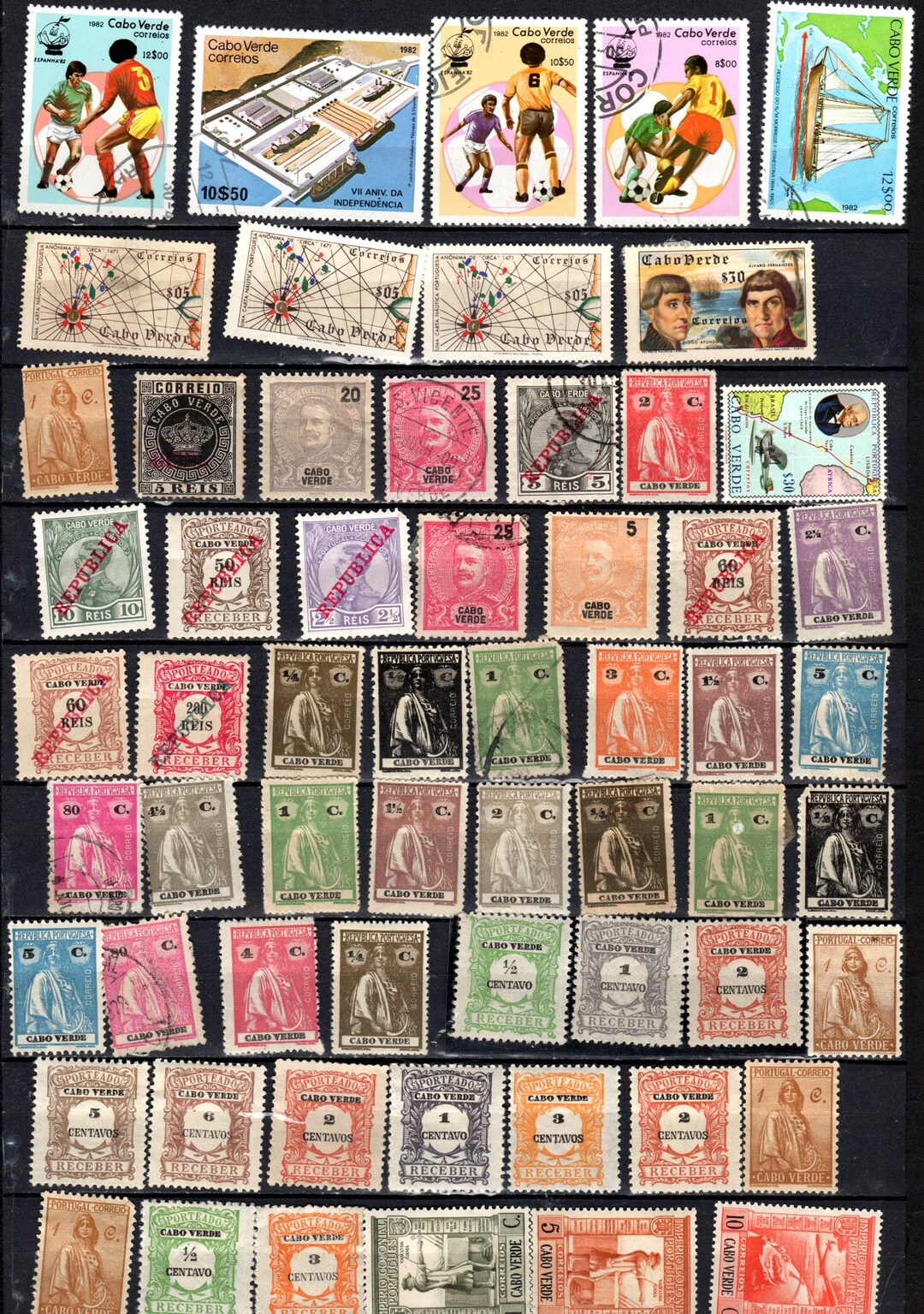 Cape Verde Stamp Collection - Etsy