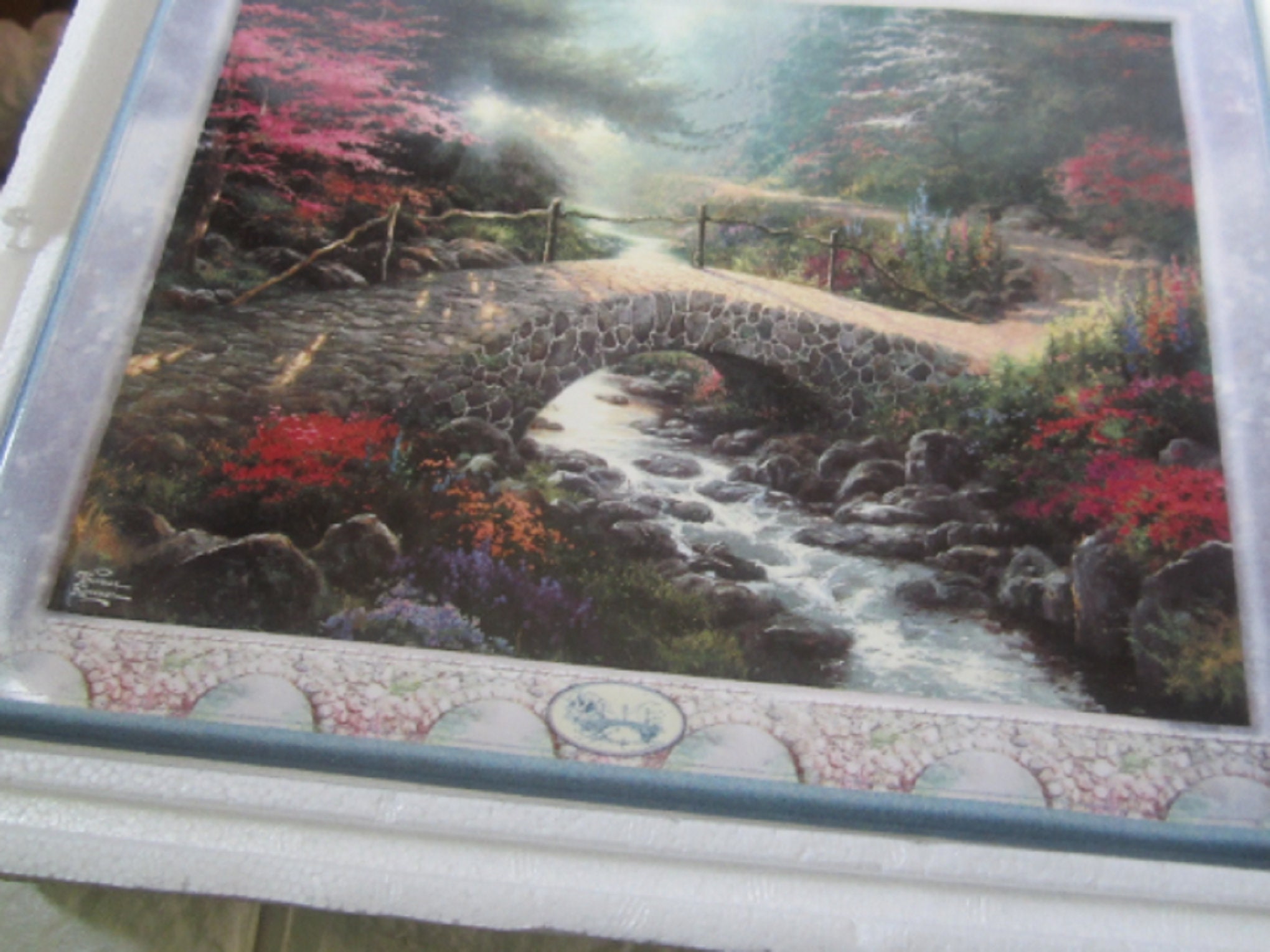 Thomas Kinkade Bridges Collector Plates With Coa's and IOB - Etsy