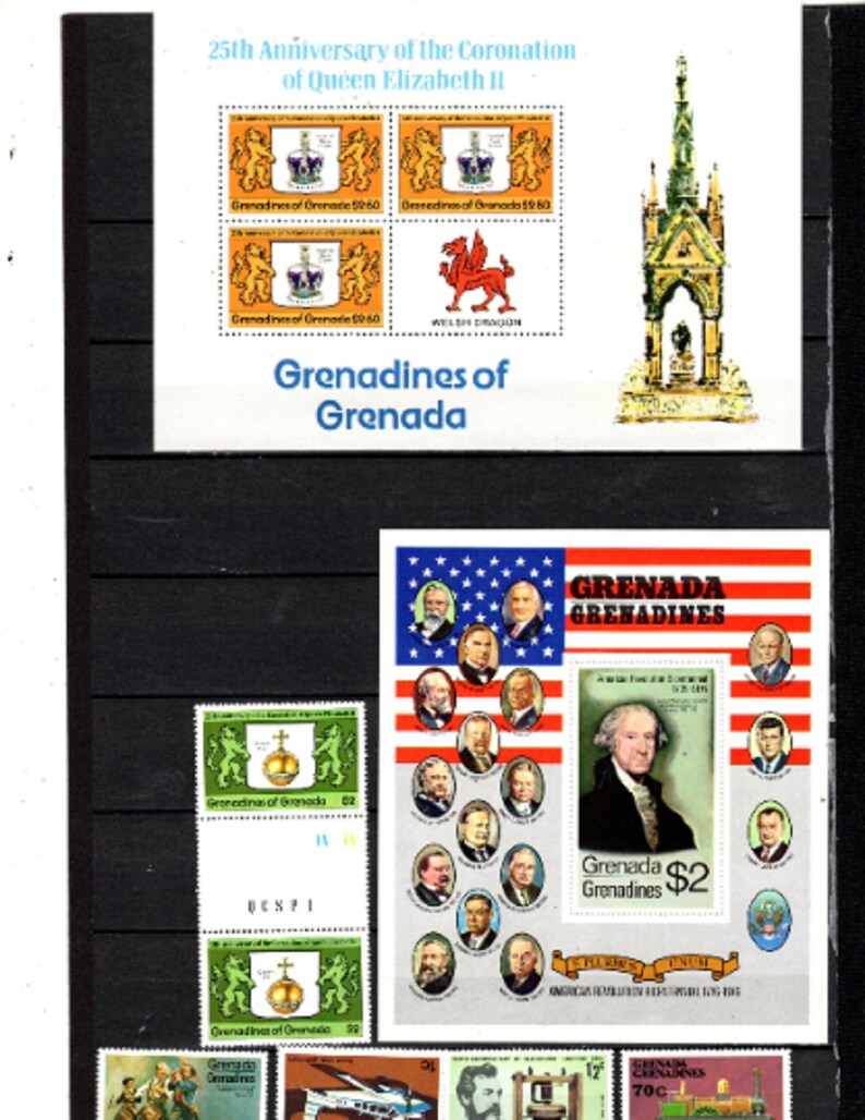 Grenada Grenadines Stamp Collection - Etsy