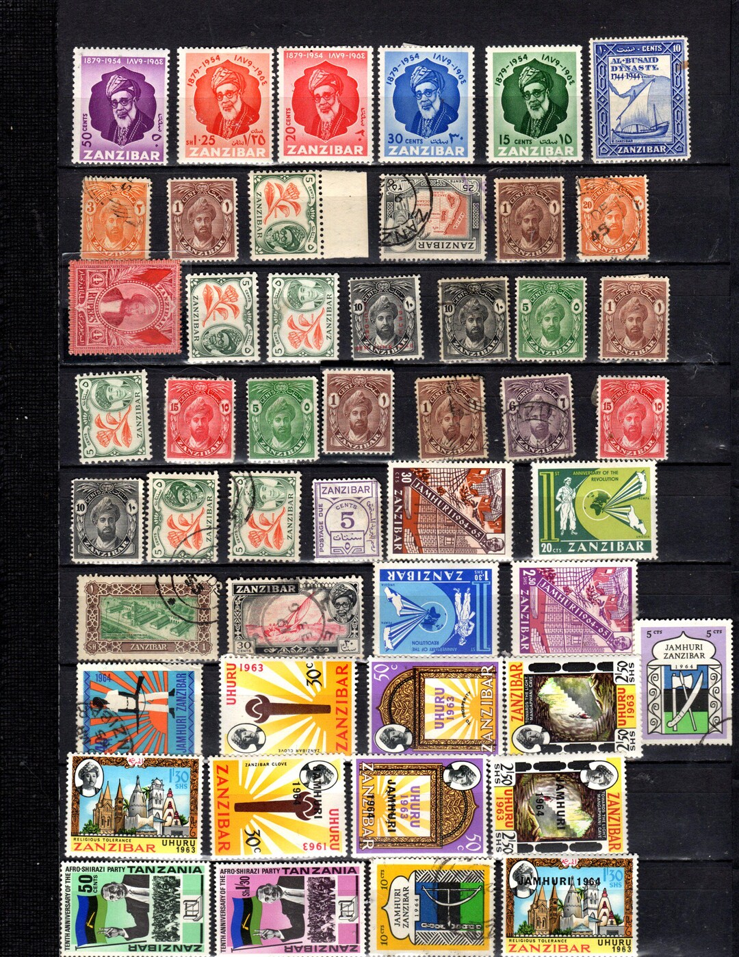 Zanzibar Stamp Collection - Etsy