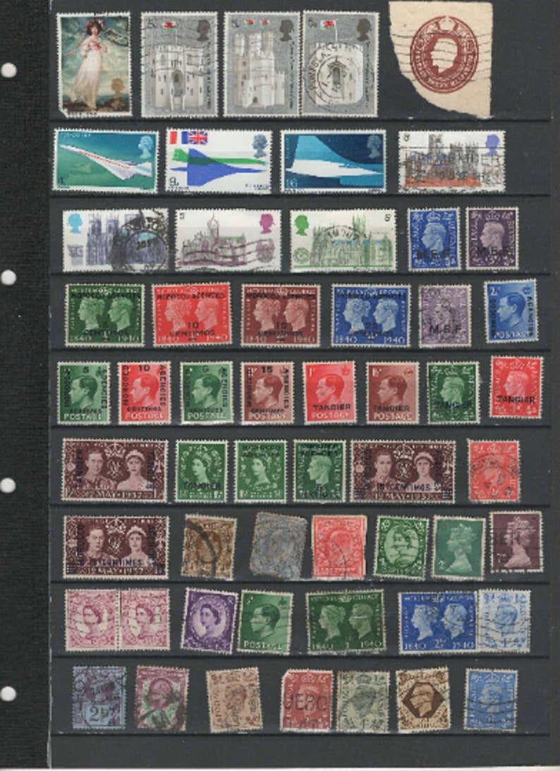 Great Britain Stamp Collection With Rare Early Issues and Error Stamps ...