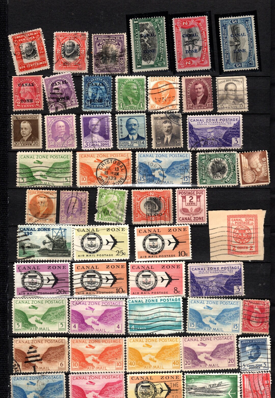 Canal Zone Stamps and Stationary Collection - Etsy