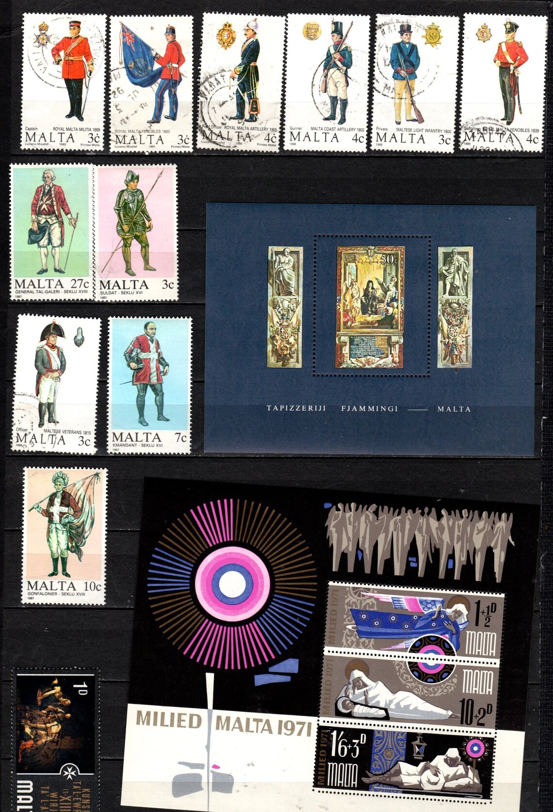 Malta Stamp Collection - Etsy