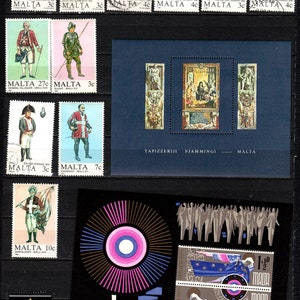 Malta Stamp Collection - Etsy