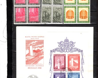 6 Vatican City Stamps. 1950s/60s Stamp Collection. Pope, Religion, Catholicism. - Etsy