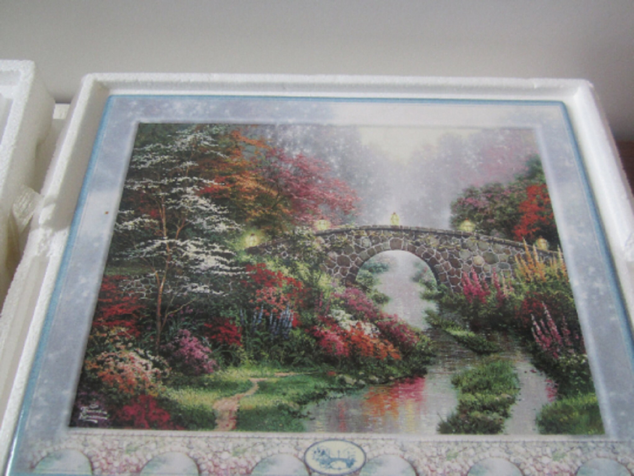 Thomas Kinkade Bridges Collector Plates With Coa's and IOB - Etsy