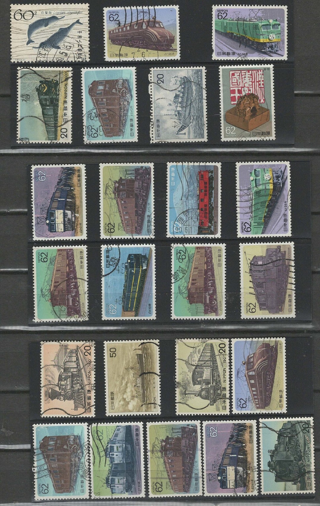 Japan Stamp Collection - Etsy