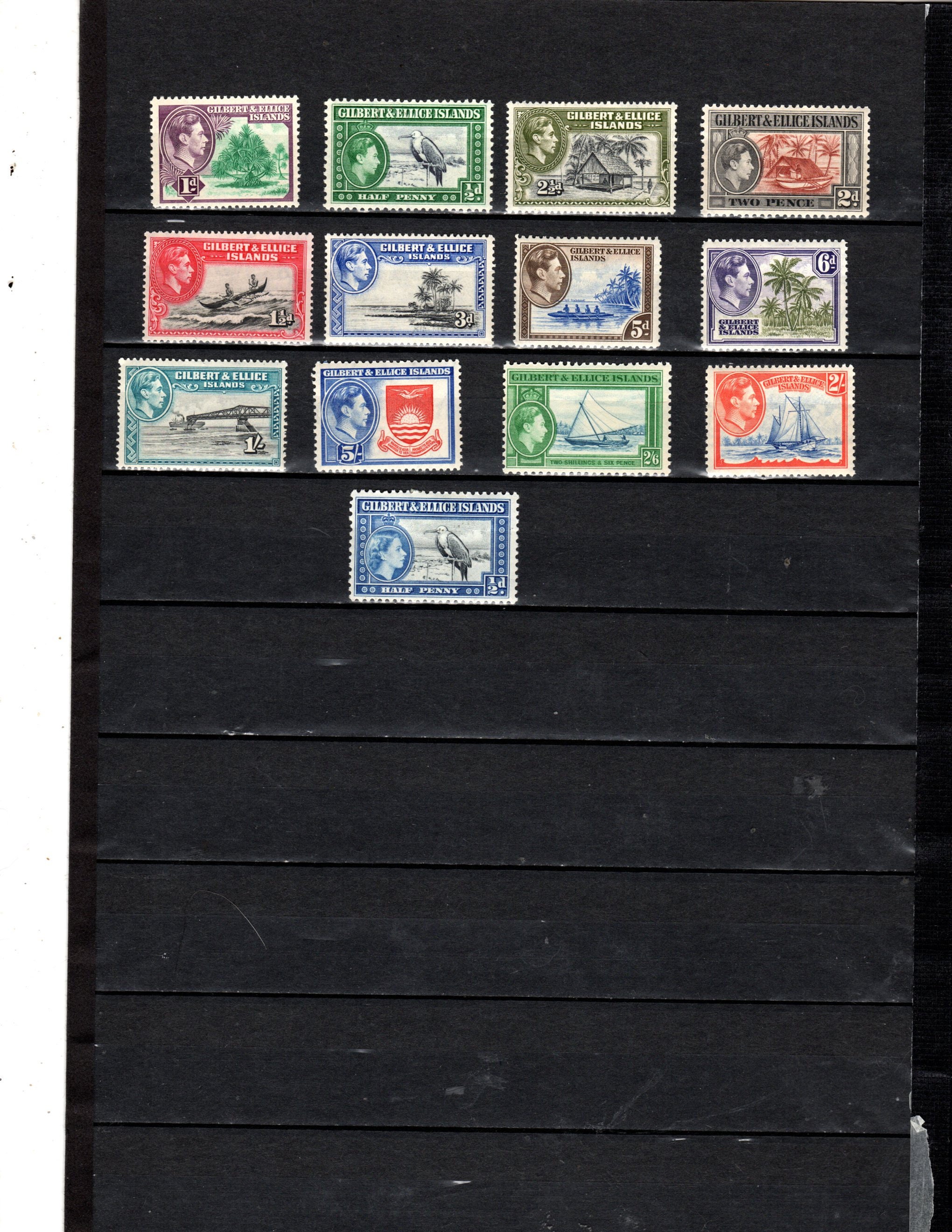 Gilbert & Ellis Island Stamp Collection - Etsy