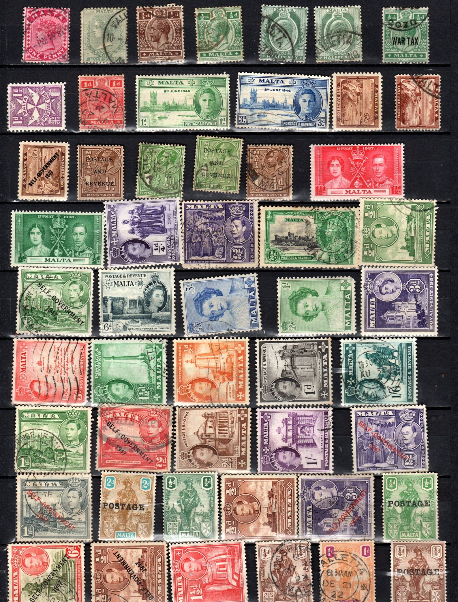Malta Stamp Collection - Etsy