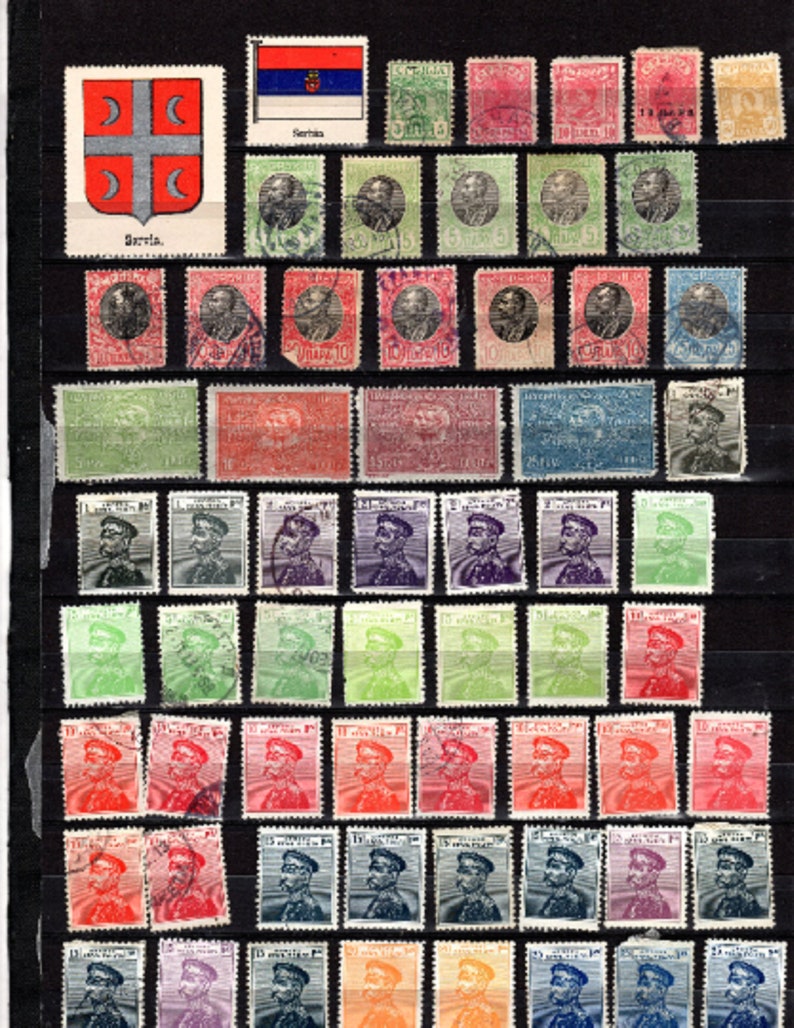 Serbia Stamp Collection - Etsy