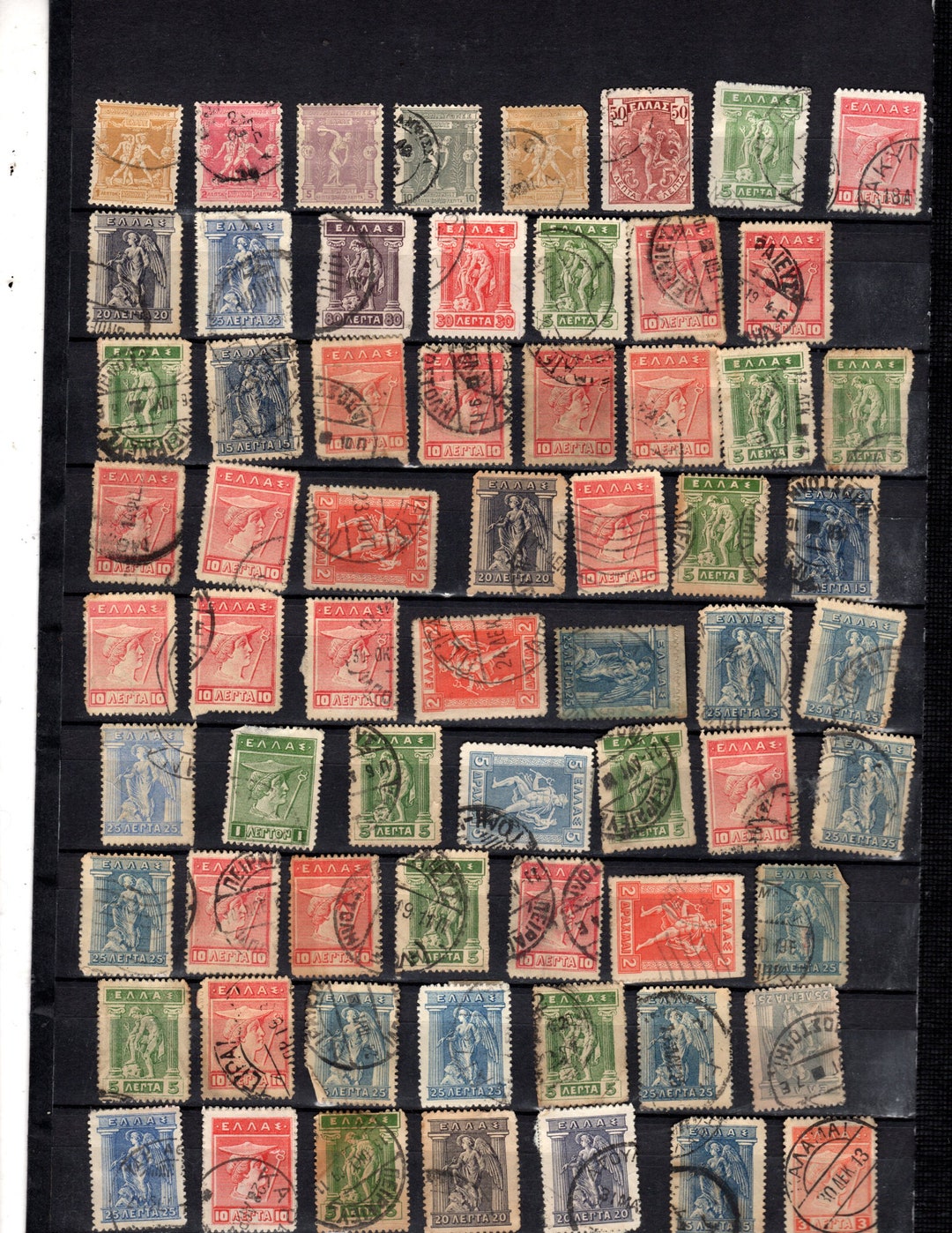 Greece Stamp Collection - Etsy