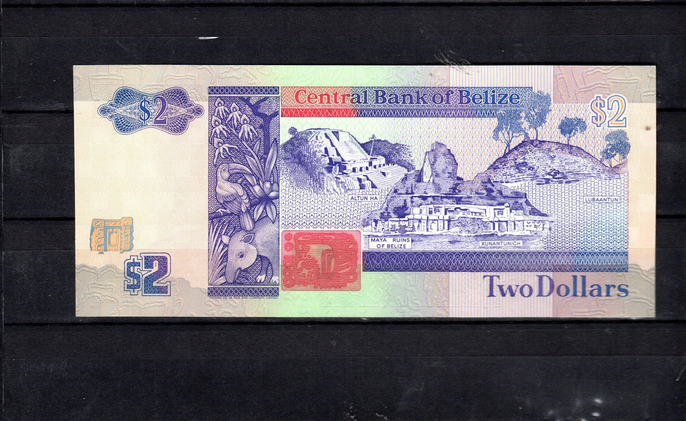 1990 UNC Belize Two Dollar Bank Note - Etsy