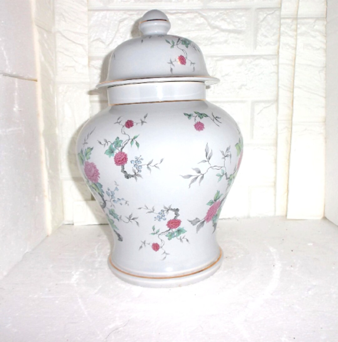 Vintage Urn Style Lidded Hyalyn Pottery Vase - Etsy
