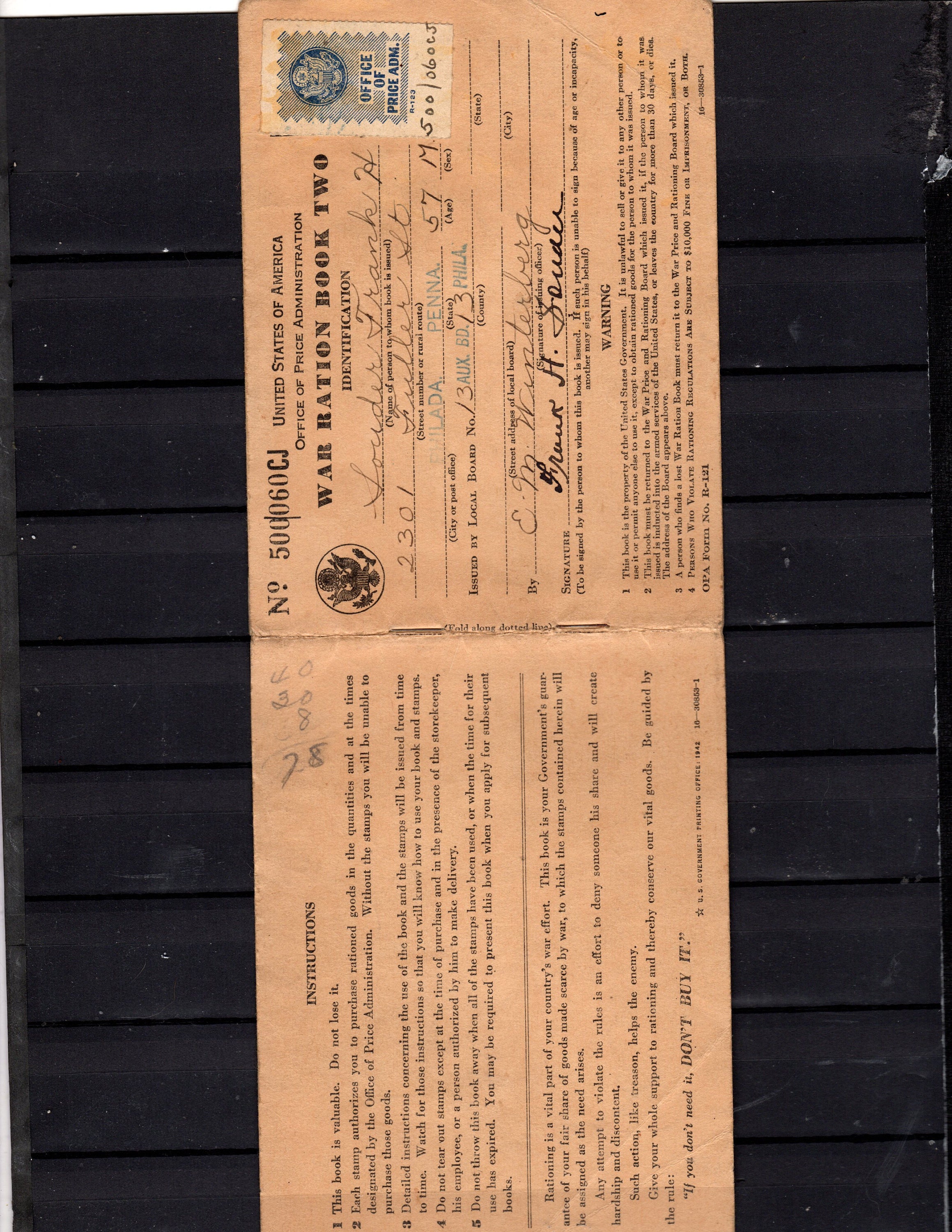 Set of 3 Antique War Ration Stamp Books - Etsy