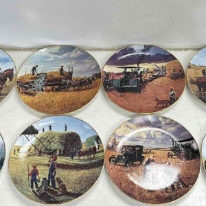 Collectible Farm Plates Set of 8 - Etsy