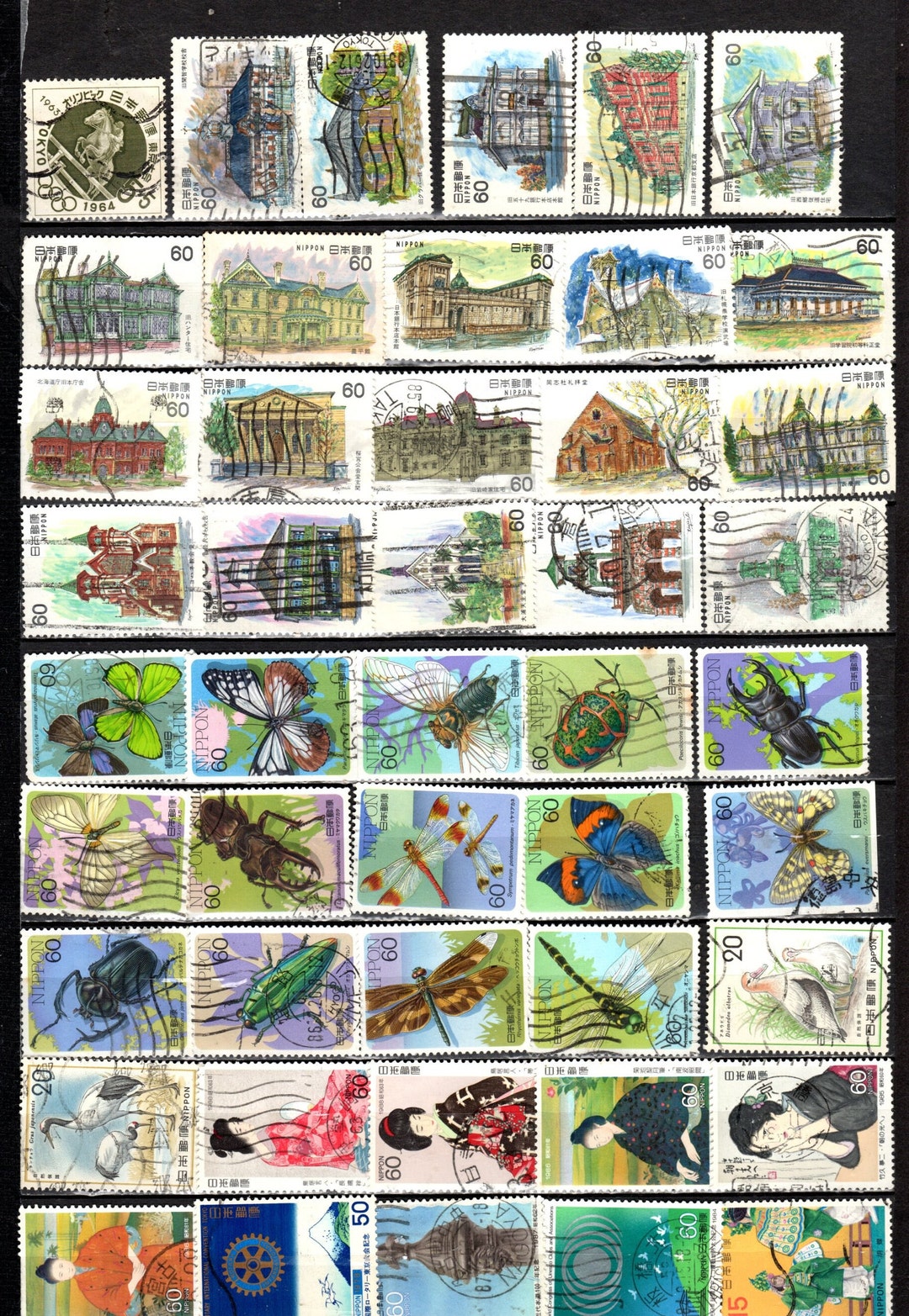 Japan Stamp Collection - Etsy Canada