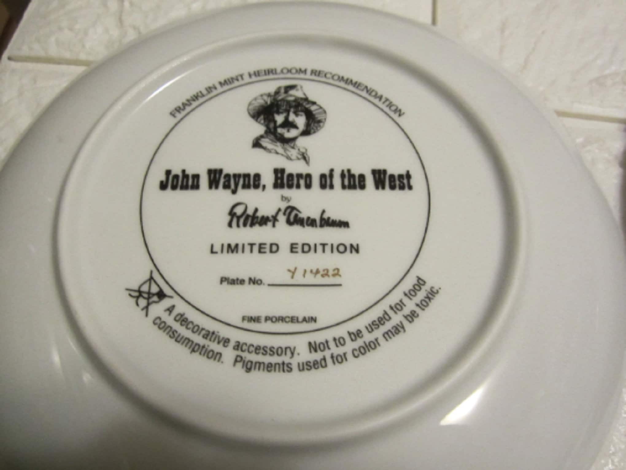 Set of Four John Wayne Collectible Plates - Etsy