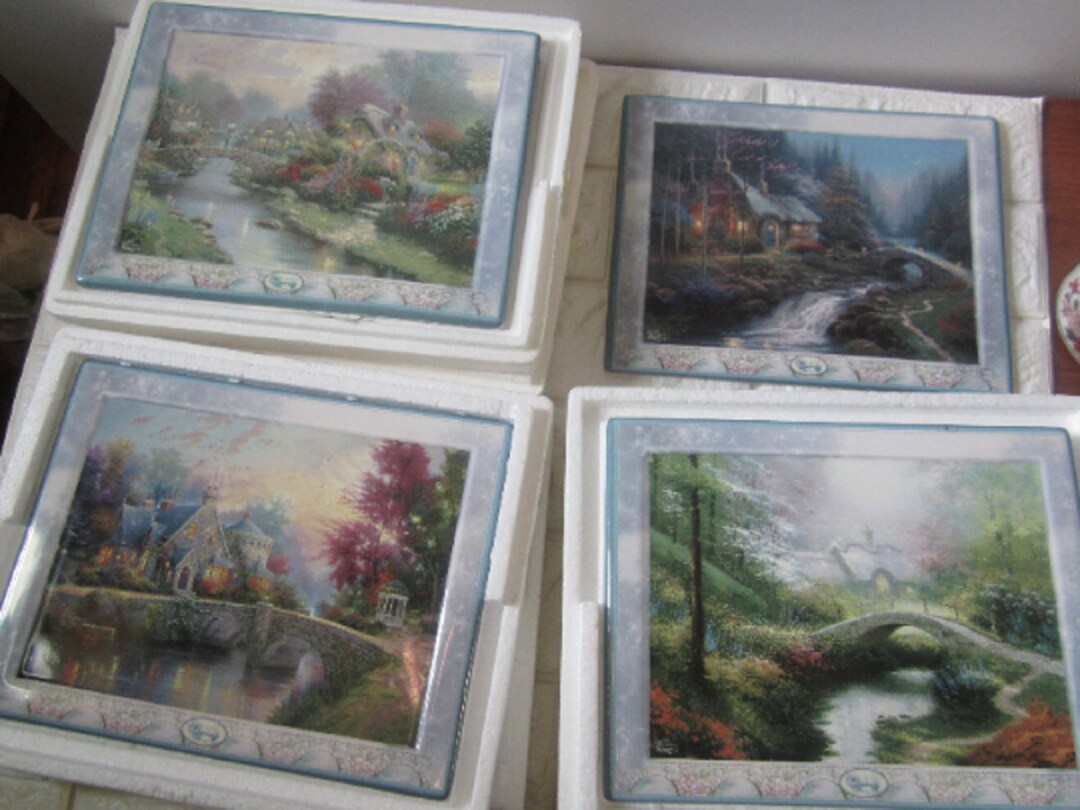 Thomas Kinkade Bridges Collector Plates - Etsy