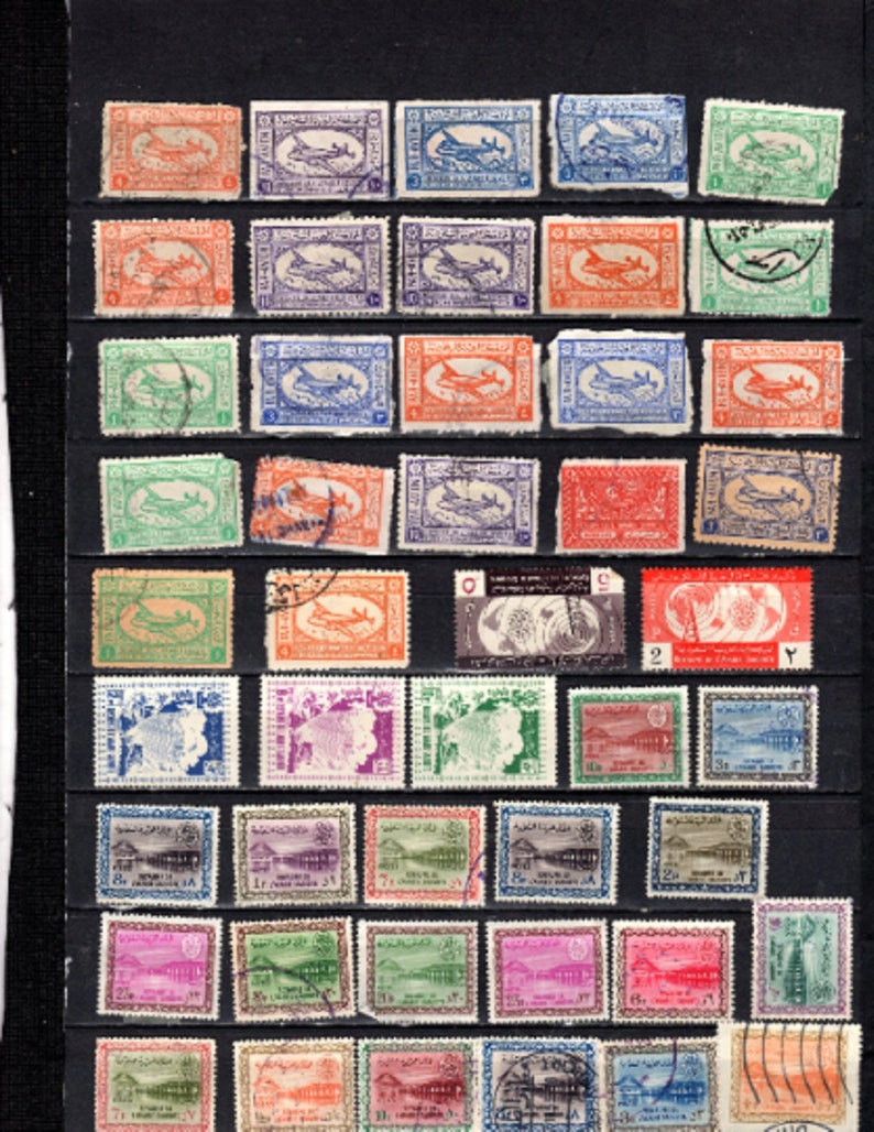 Saudi Arabia Stamp Collection With Early Colonies - Etsy