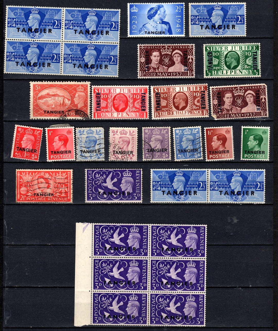British Tangier Stamp Collection - Etsy