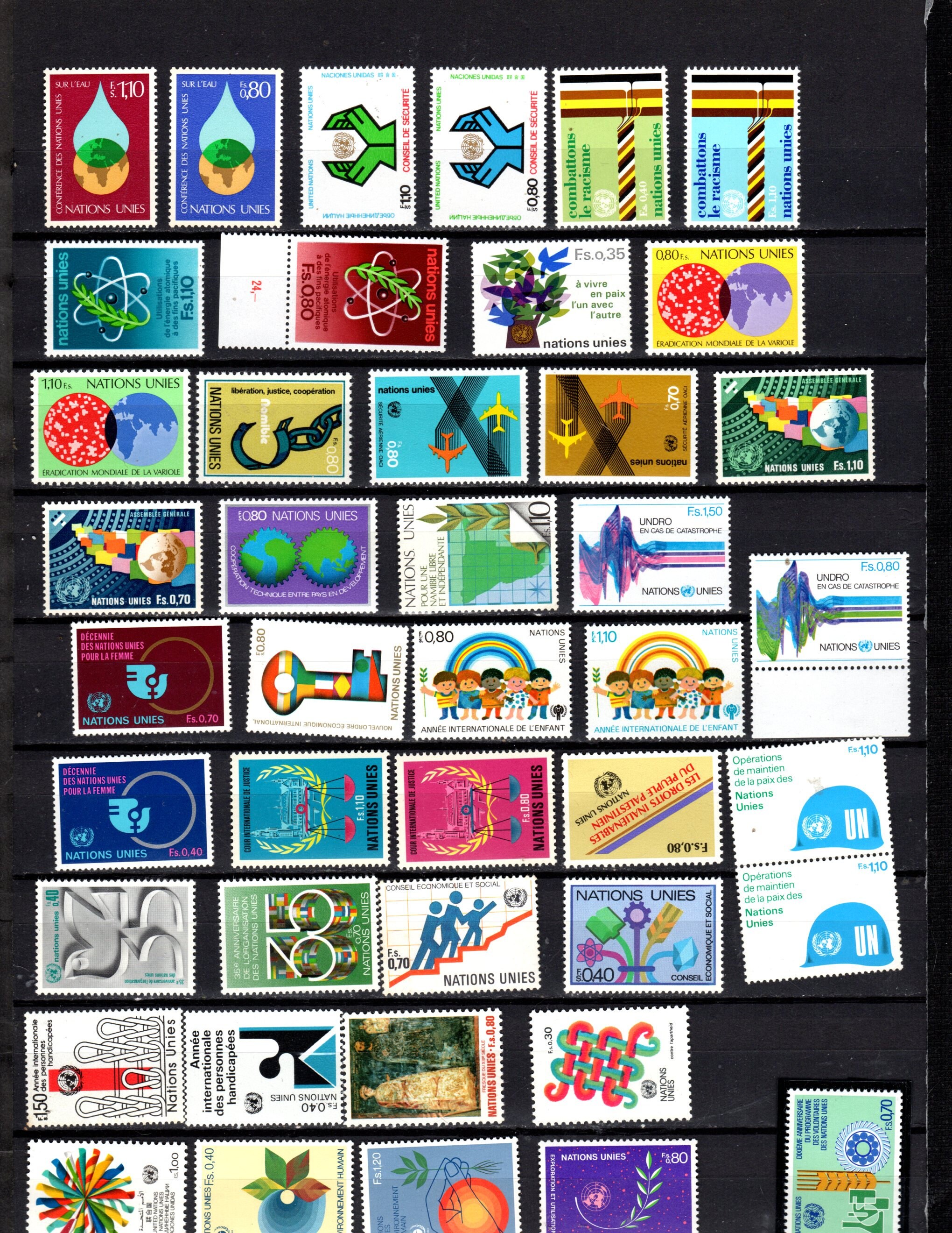 United Nations Geneva Stamp Collection MNH and More - Etsy