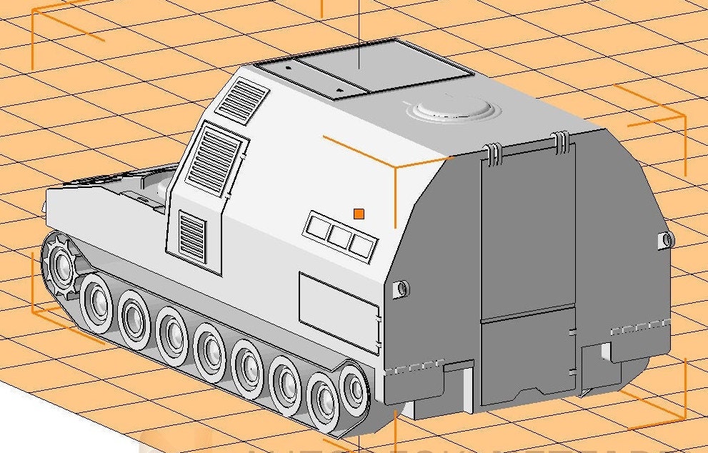 M992 Field Artillery Ammunition Support Vehicle 3D Model (1/87 Scale ...