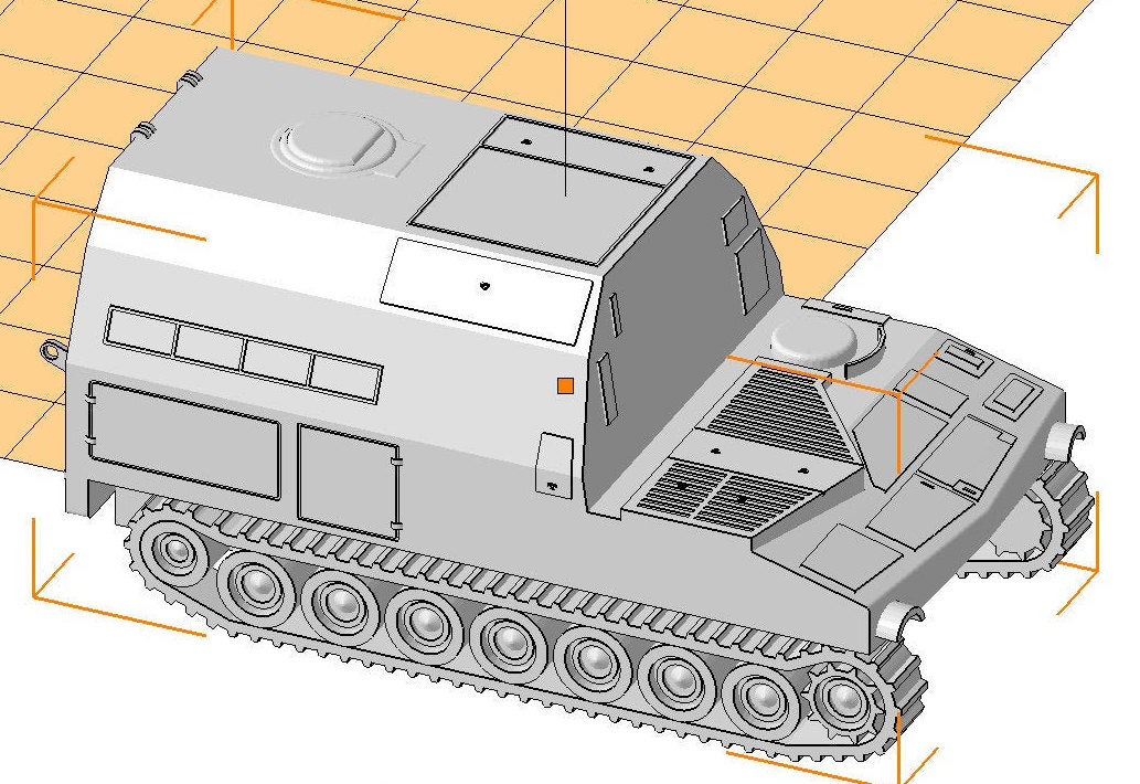 M992 Field Artillery Ammunition Support Vehicle 3D Model (1/87 Scale ...
