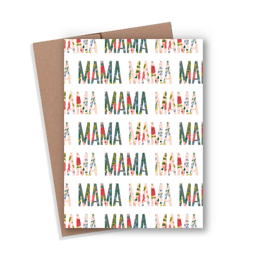 Floral Mother Card, Mother's Day Card, Card for Mom, Gift for Mom ...