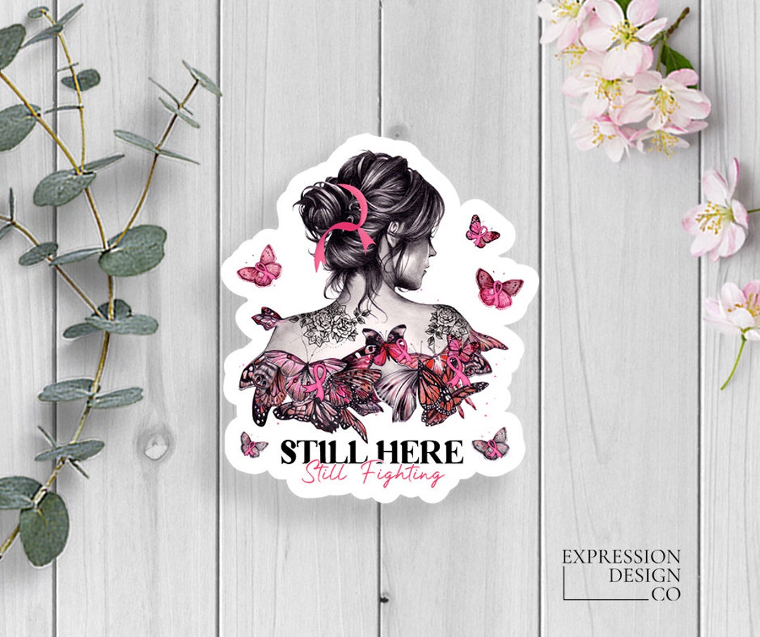 Breast Cancer Sticker, Breast Cancer Vinyl Sticker, Breast Cancer ...