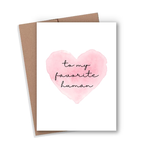 Favorite Person Card - Etsy