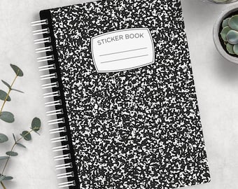 Starry Night Reusable Sticker Book, Frosted Blank Reusable Sticker Book ...